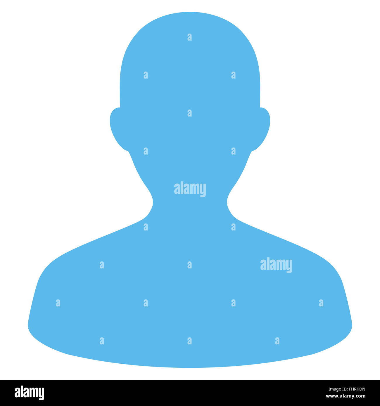 User flat blue color icon Stock Photo - Alamy