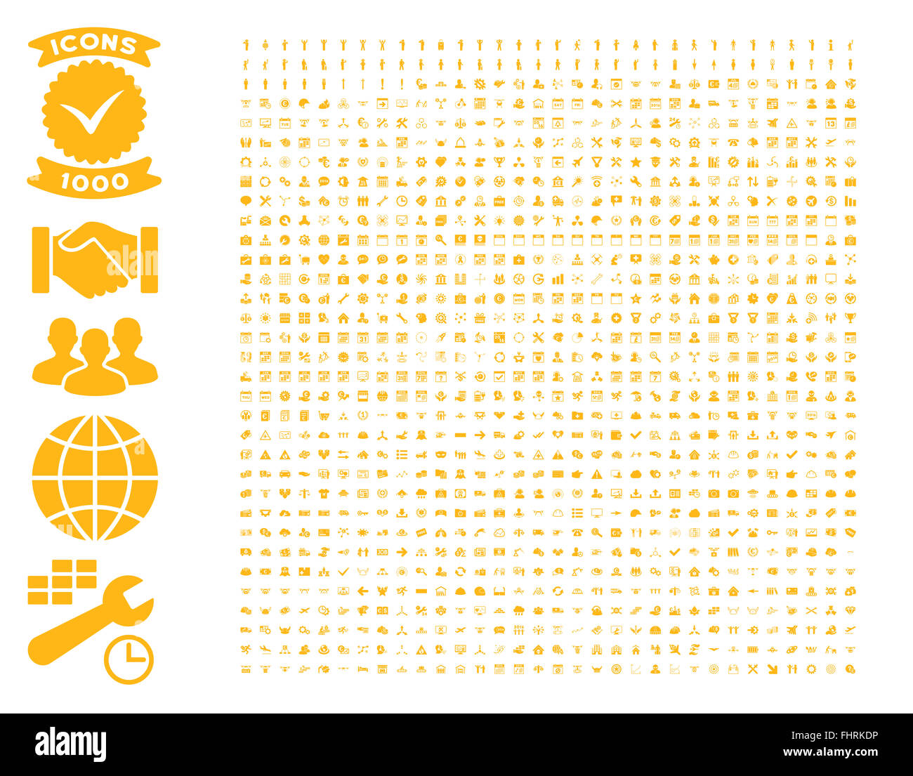 Collection Of 1000 Flat Vector Icons Stock Photo - Alamy