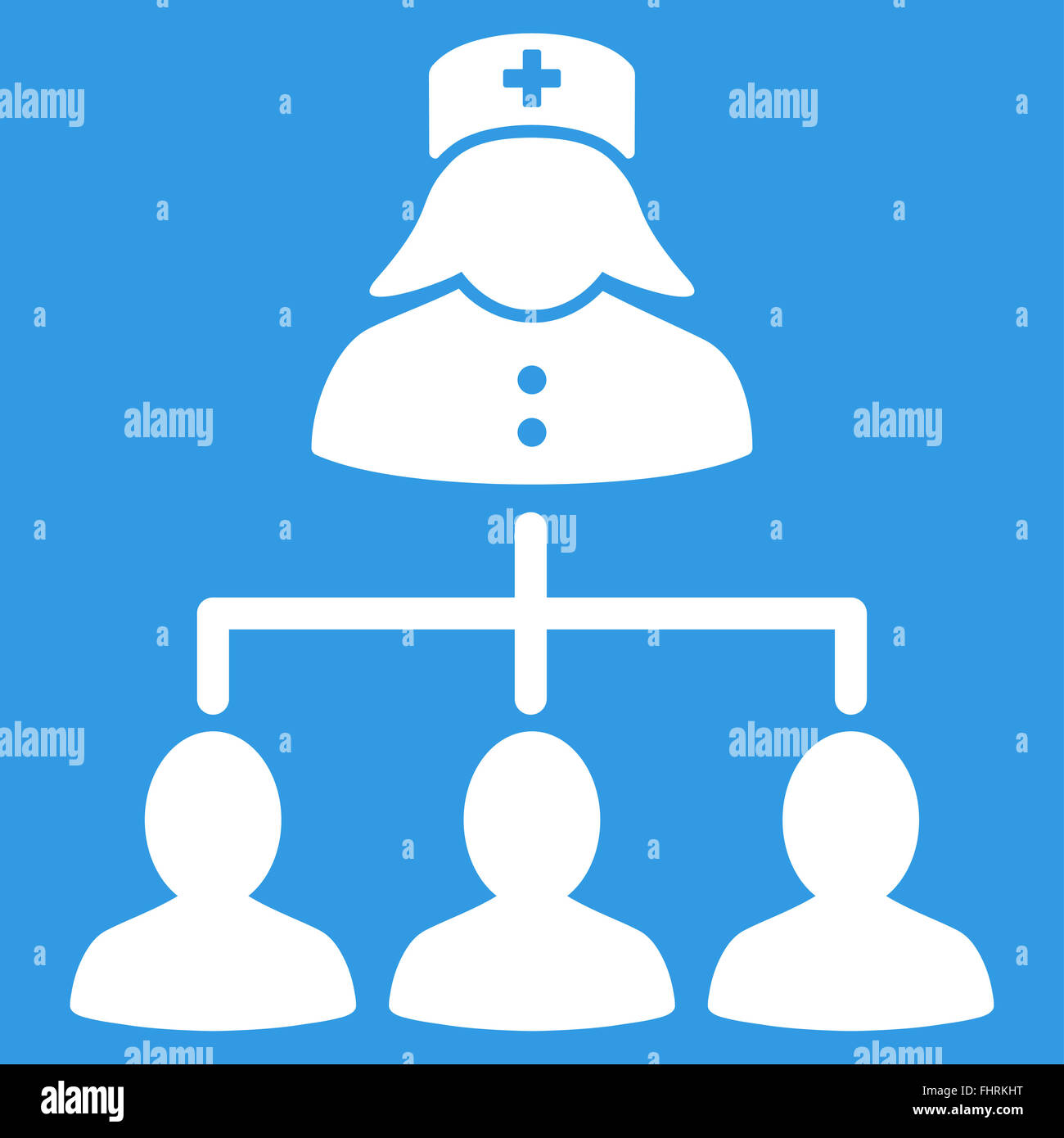 Nurse Patients Connections Icon Stock Photo - Alamy