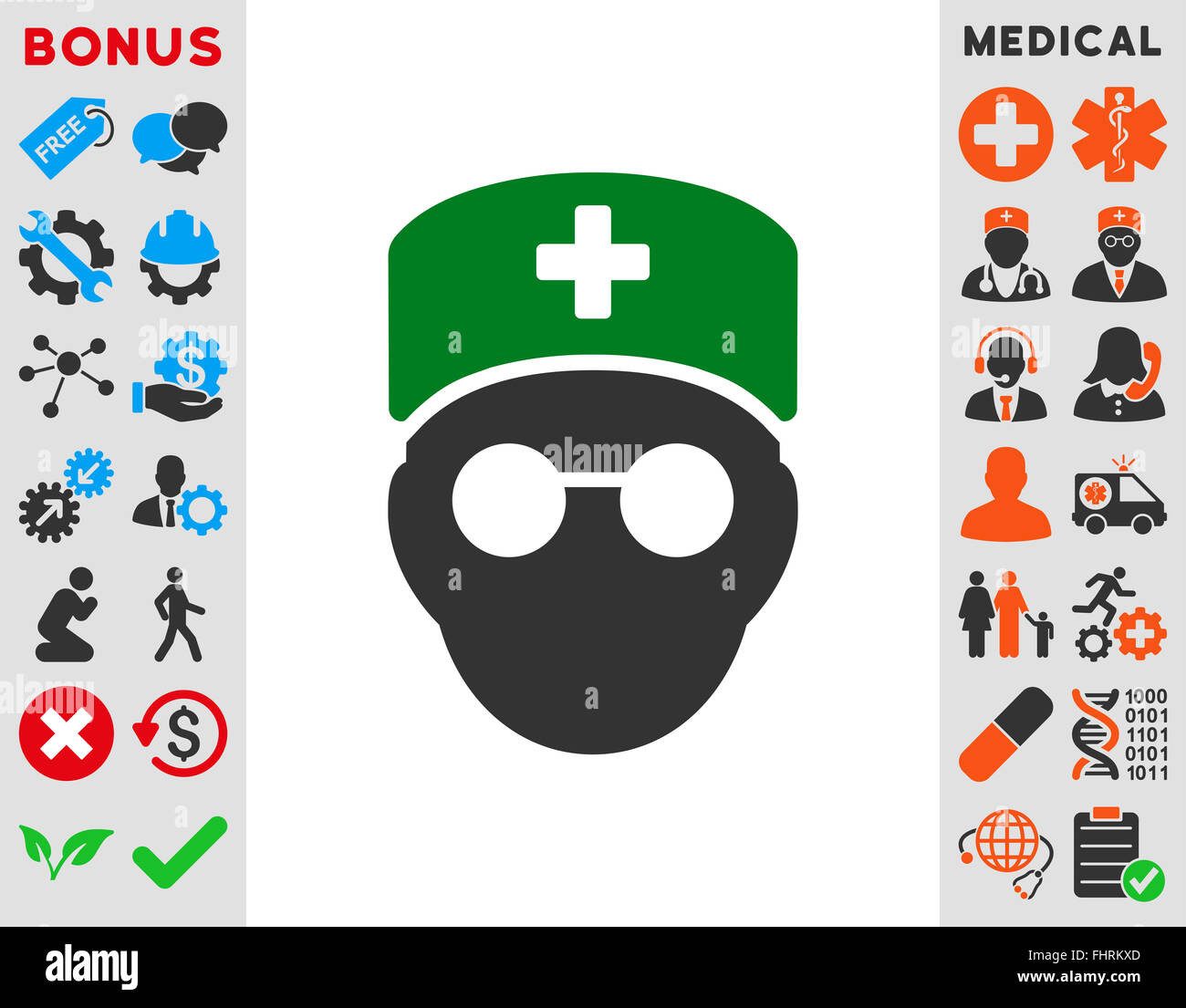 Medic Head Icon Stock Photo - Alamy