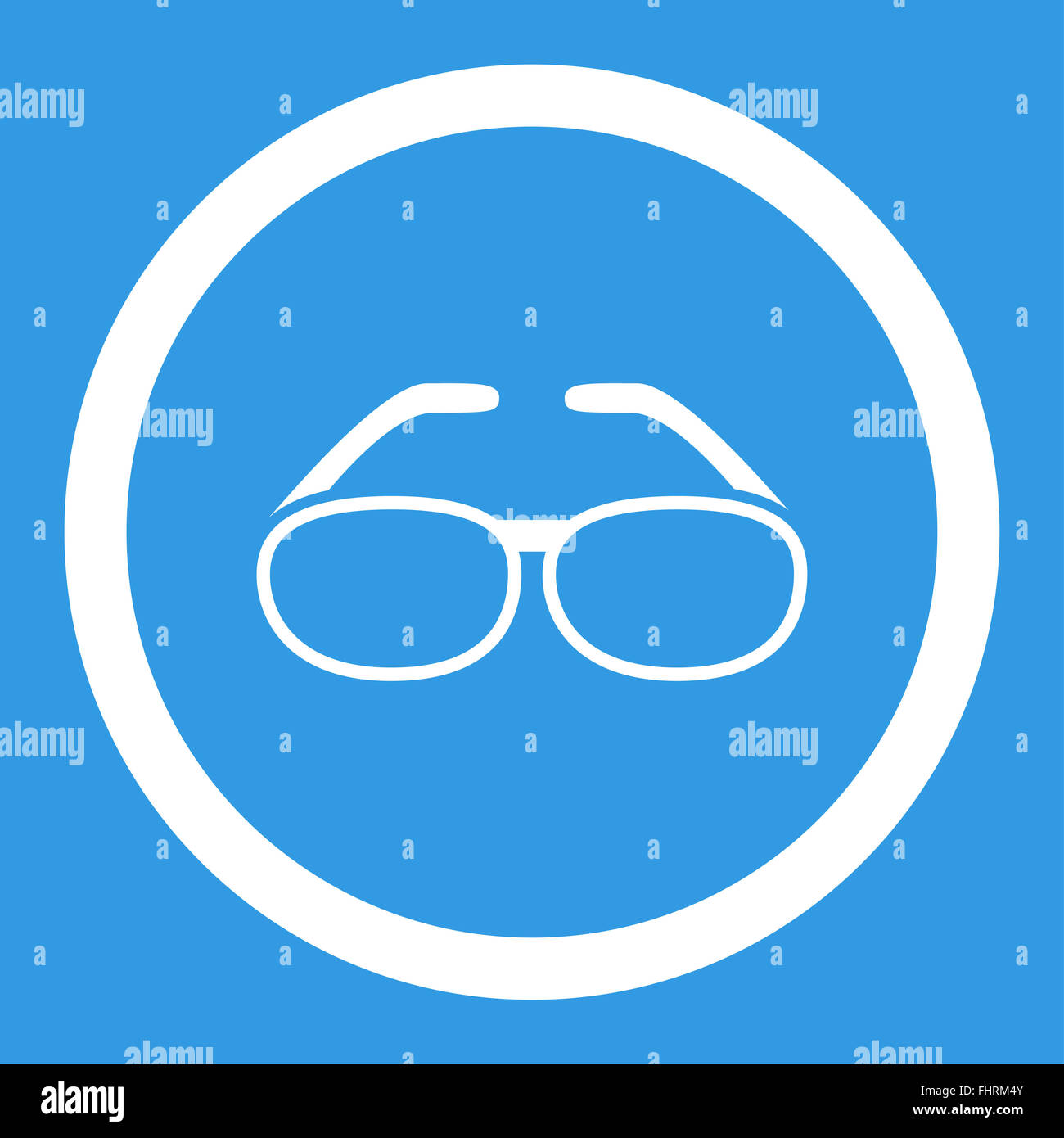 Spectacles Rounded Vector Icon Stock Photo - Alamy
