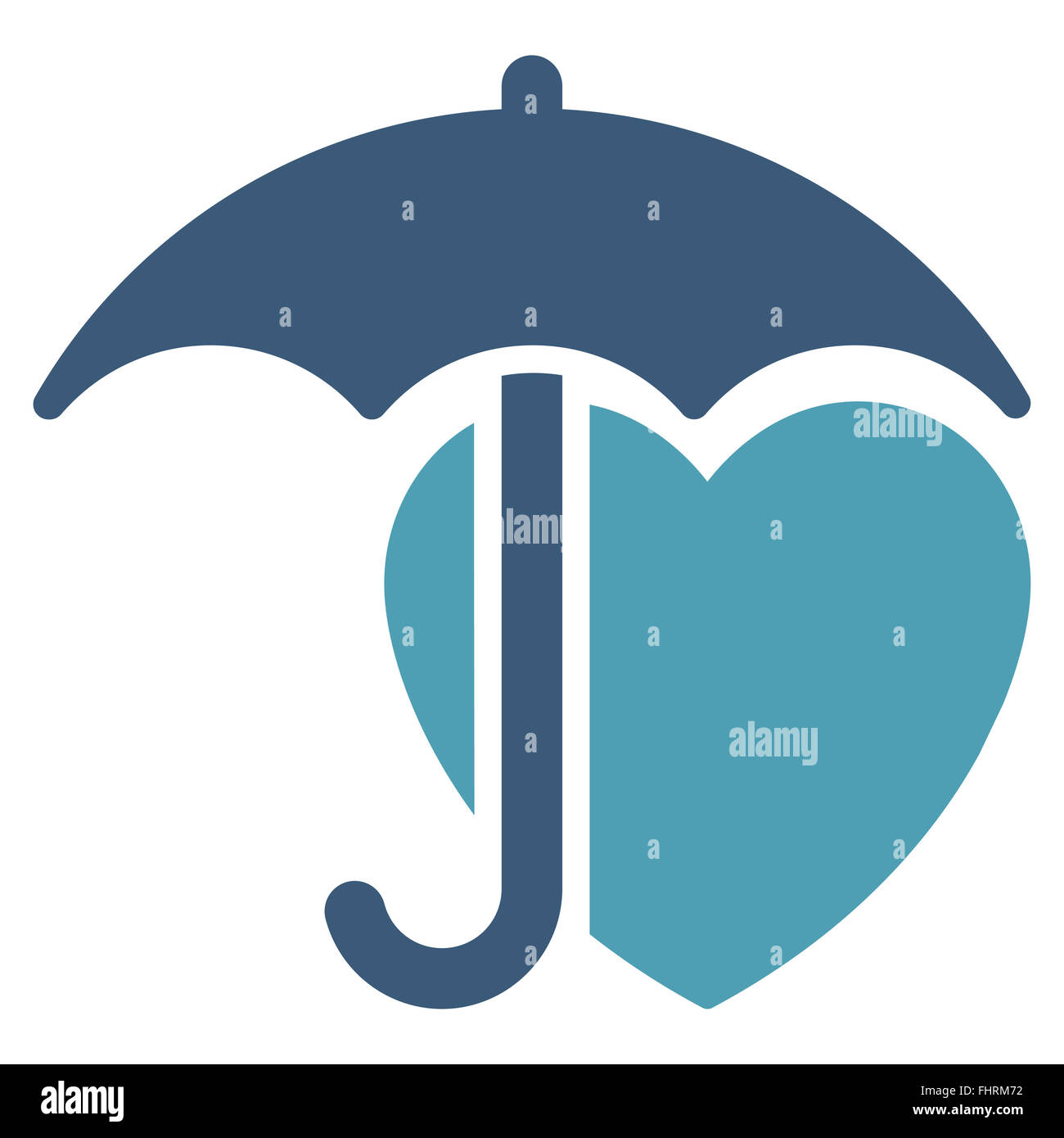 Heart Protection Icon Stock Photo - Alamy