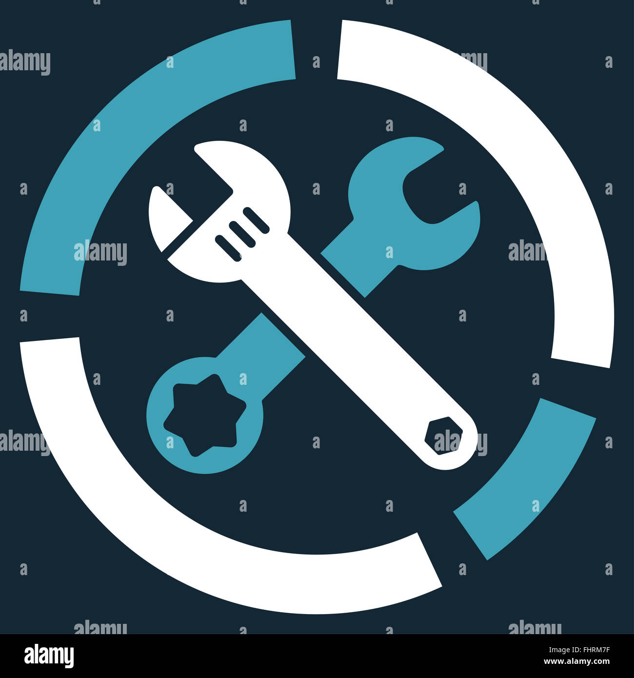 Tools Diagram Icon Stock Photo - Alamy