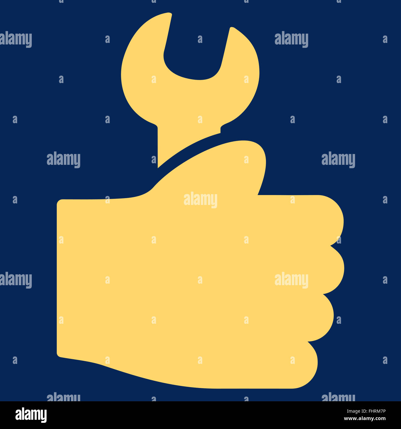 Service Hand Icon Stock Photo - Alamy