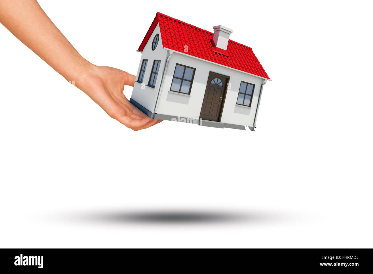 Hand holding house Stock Photo - Alamy