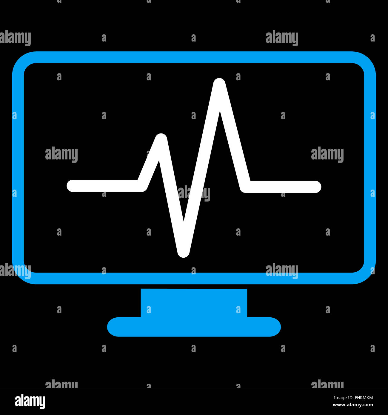Monitoring Flat Icon Stock Photo - Alamy