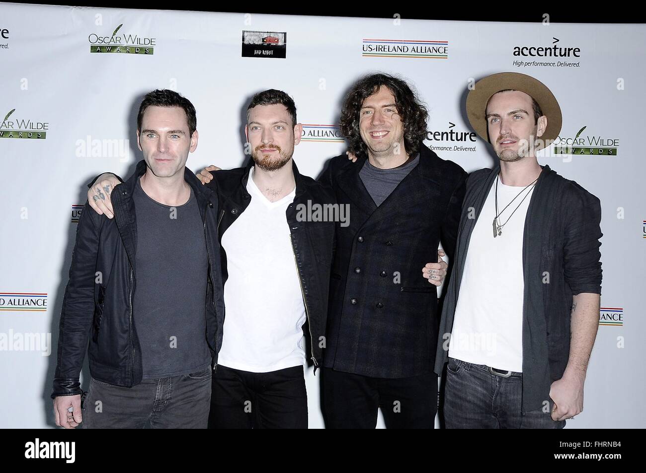 Los Angeles, CA, USA. 25th Feb, 2016. Snow Patrol, Johnny McDaid ...