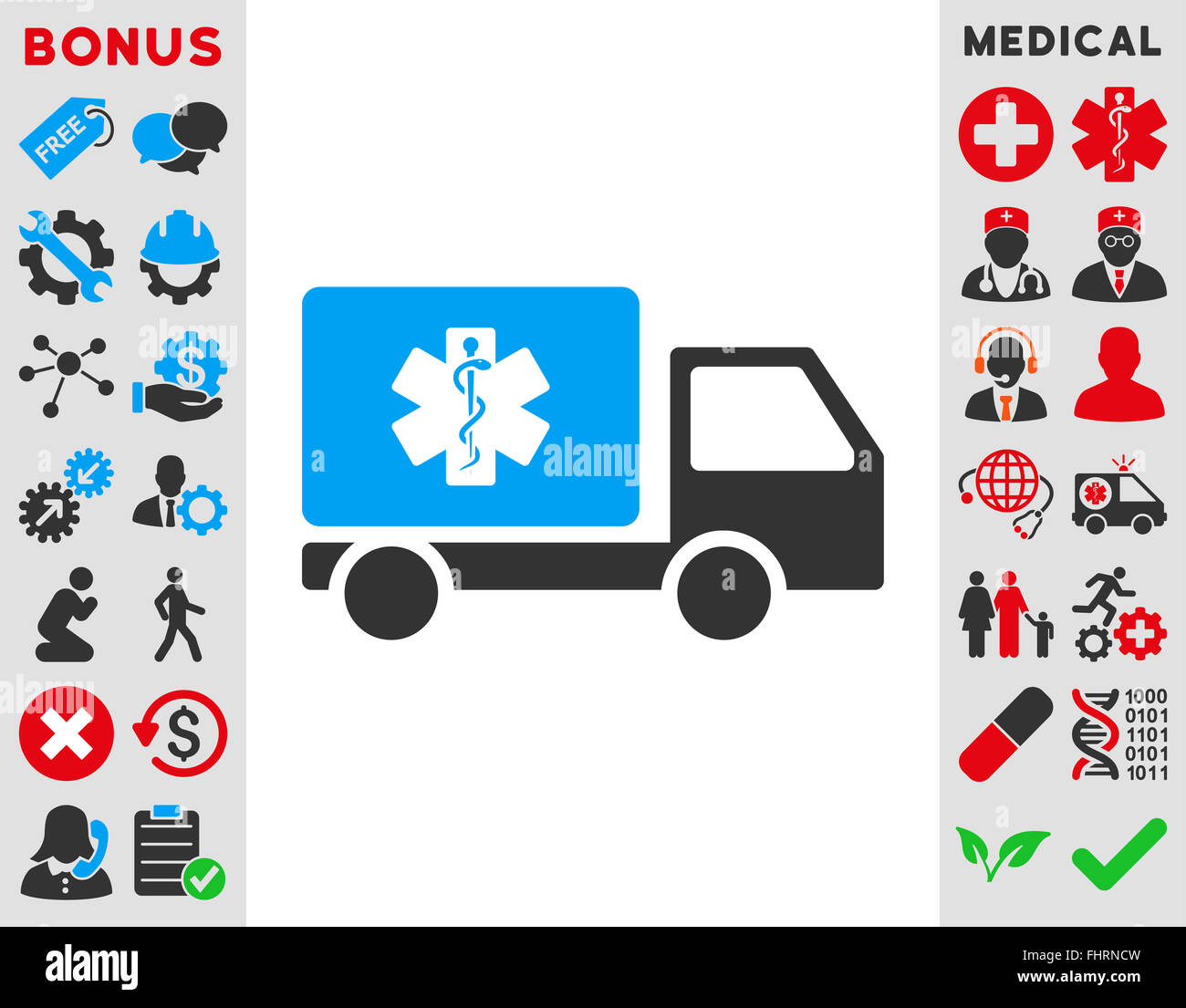 Medical Shipment Icon Stock Photo - Alamy