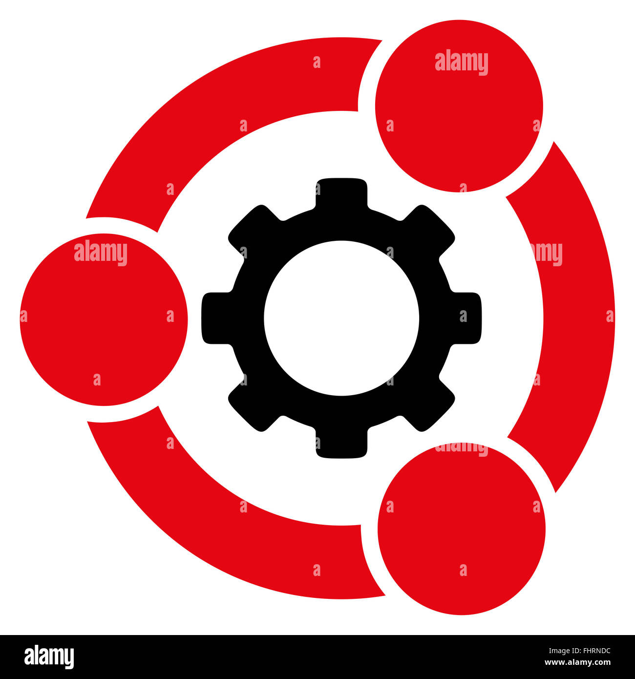 Teamwork Flat Icon Stock Photo - Alamy