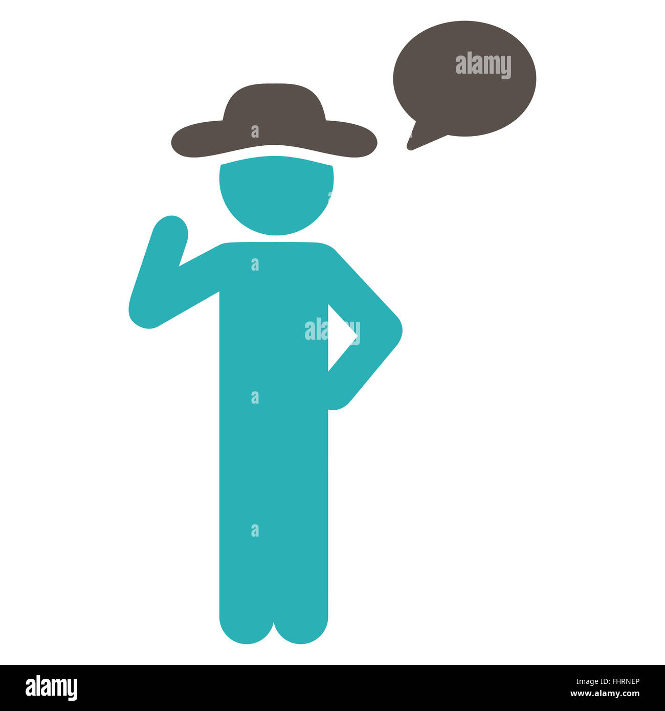 Human Speech Icon Stock Photo - Alamy