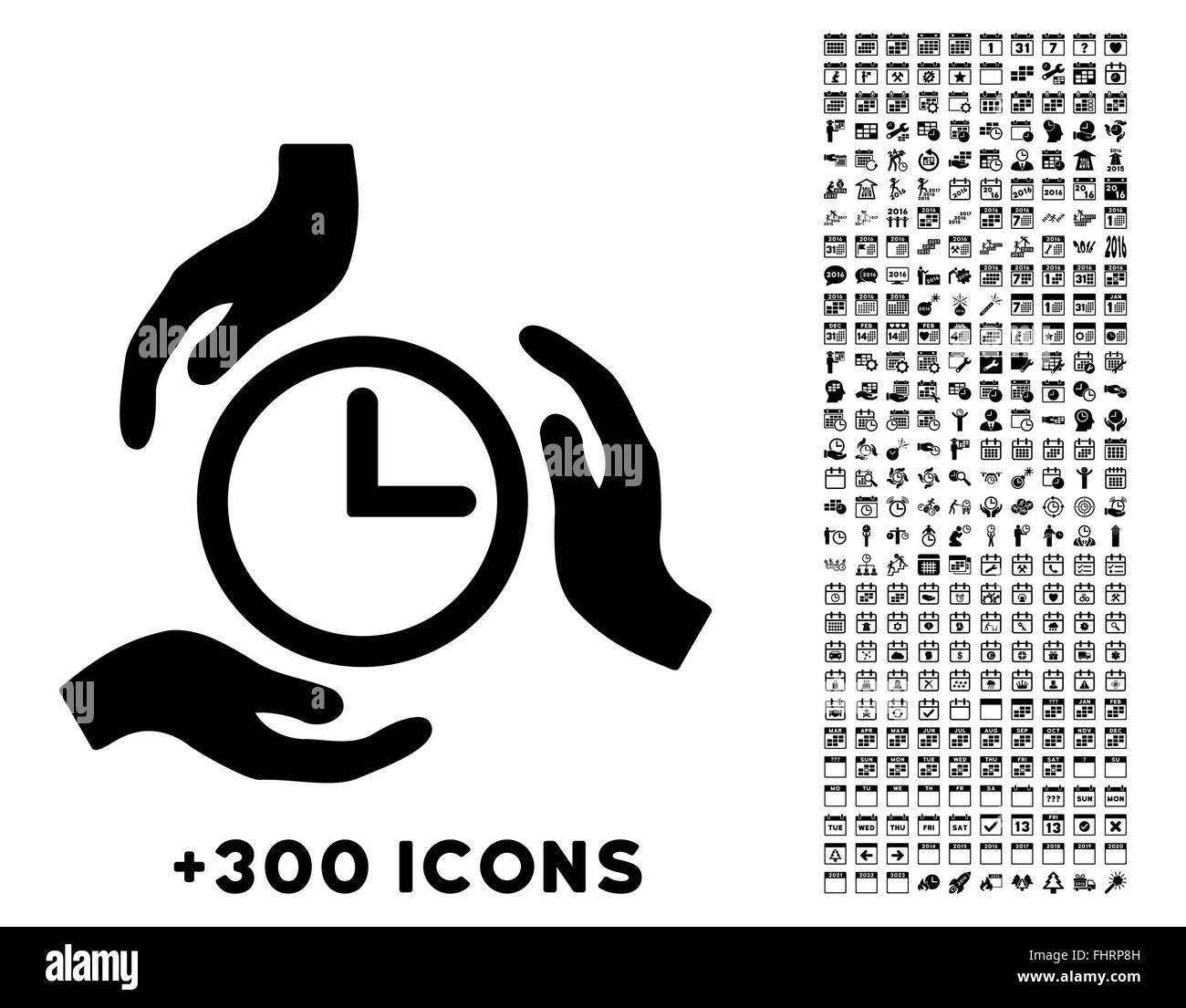 Time Care Icon Stock Photo - Alamy