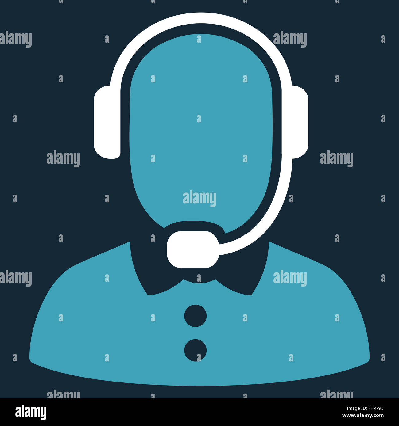 Call Center Operator Icon Stock Photo - Alamy