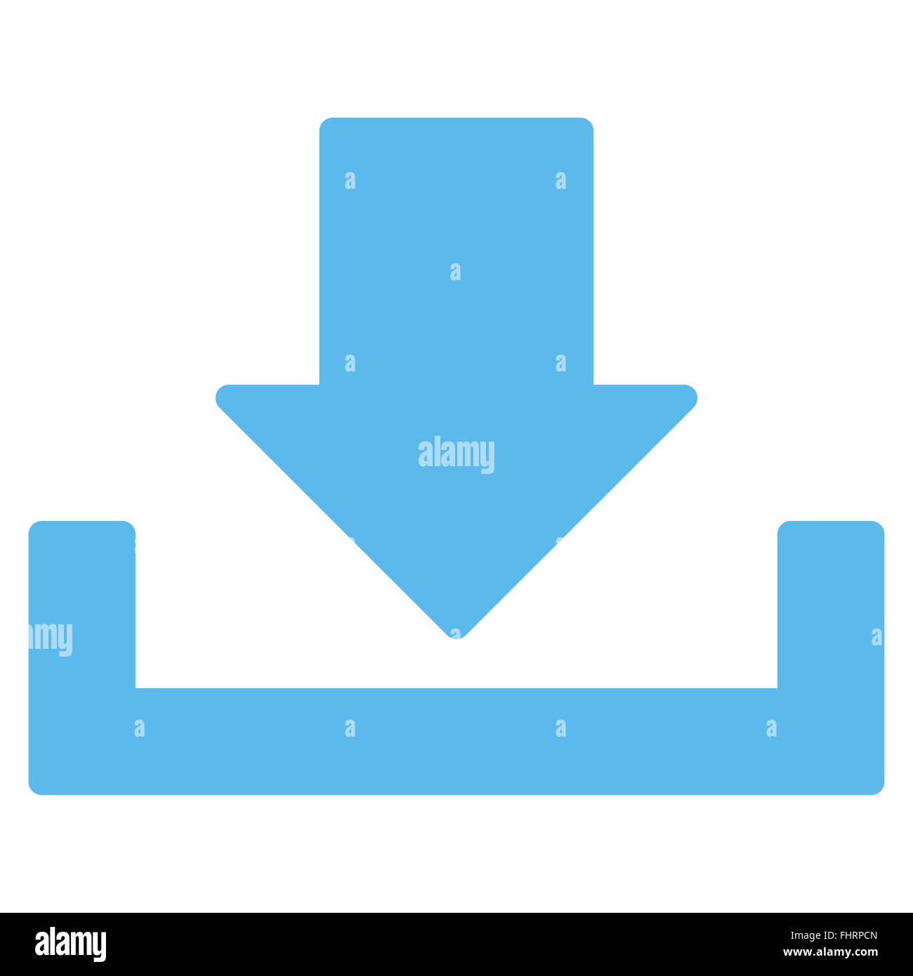 Download flat blue color icon Stock Photo - Alamy