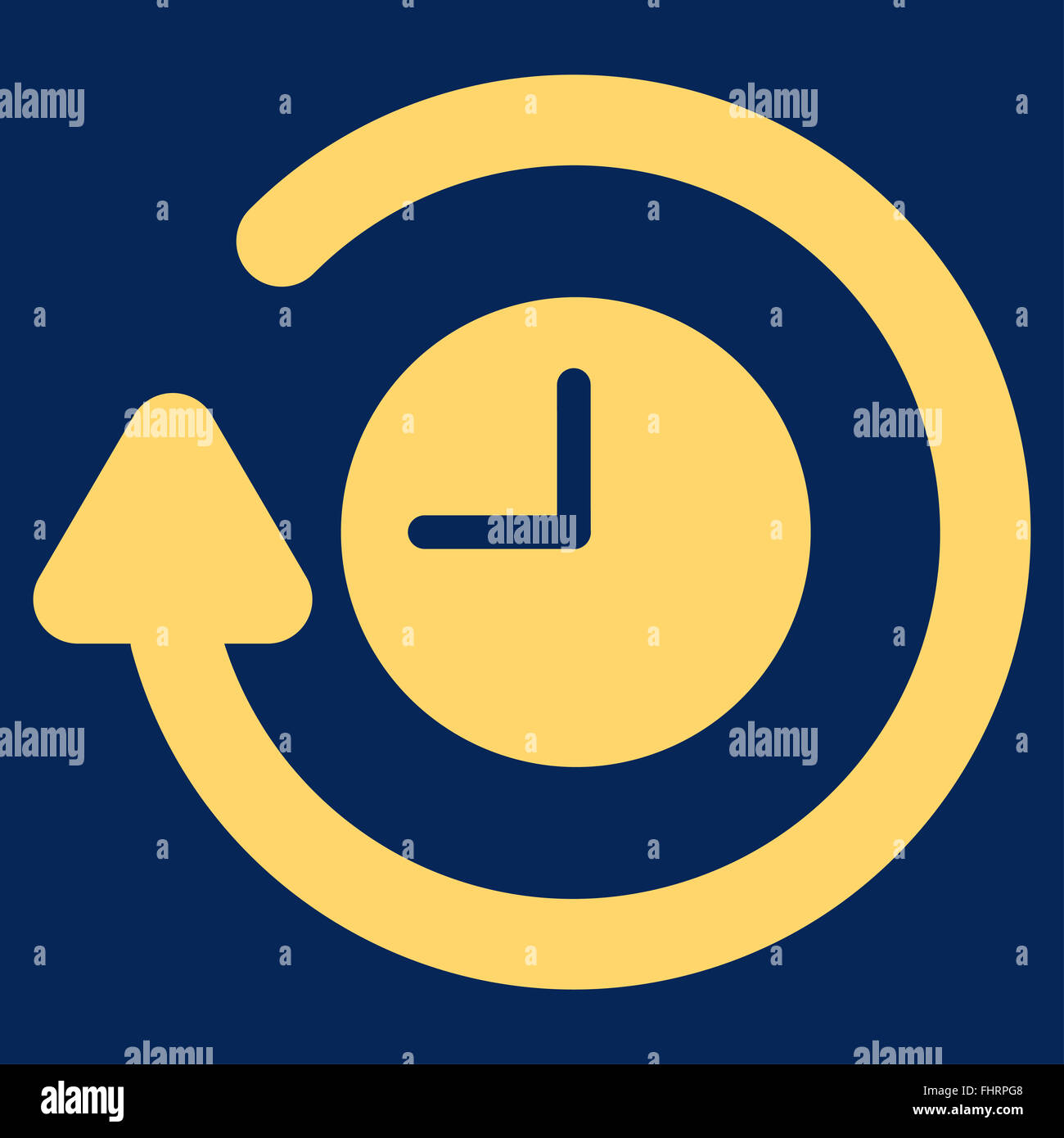 Clock rewind icon hi-res stock photography and images - Alamy
