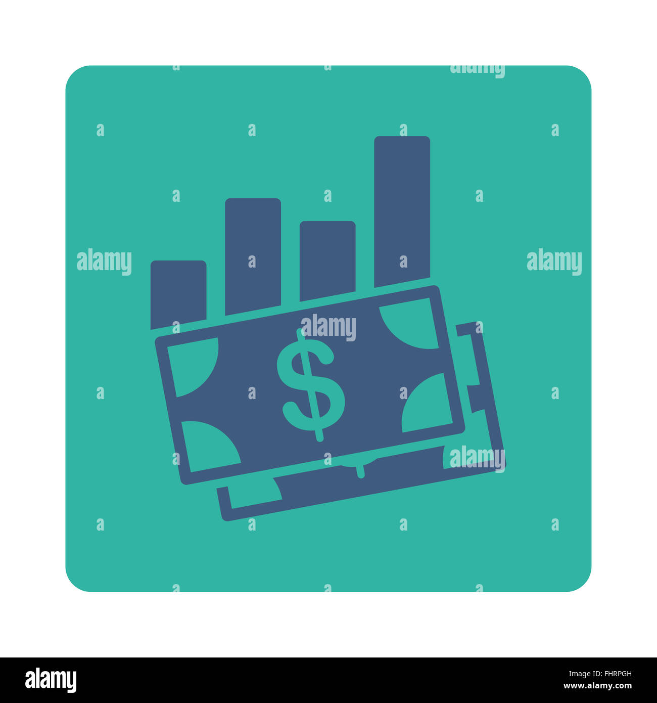 Sales bar chart rounded square hi-res stock photography and images - Alamy