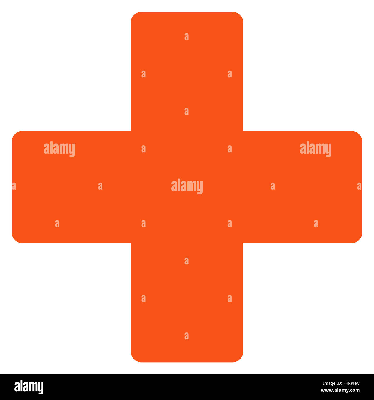 Plus flat orange color icon Stock Photo - Alamy