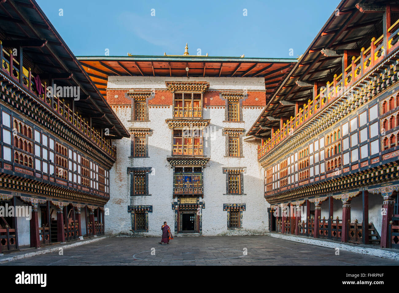 Dzong or Fortress of Trashigang, Trashigang District, Himalayas, Bhutan ...