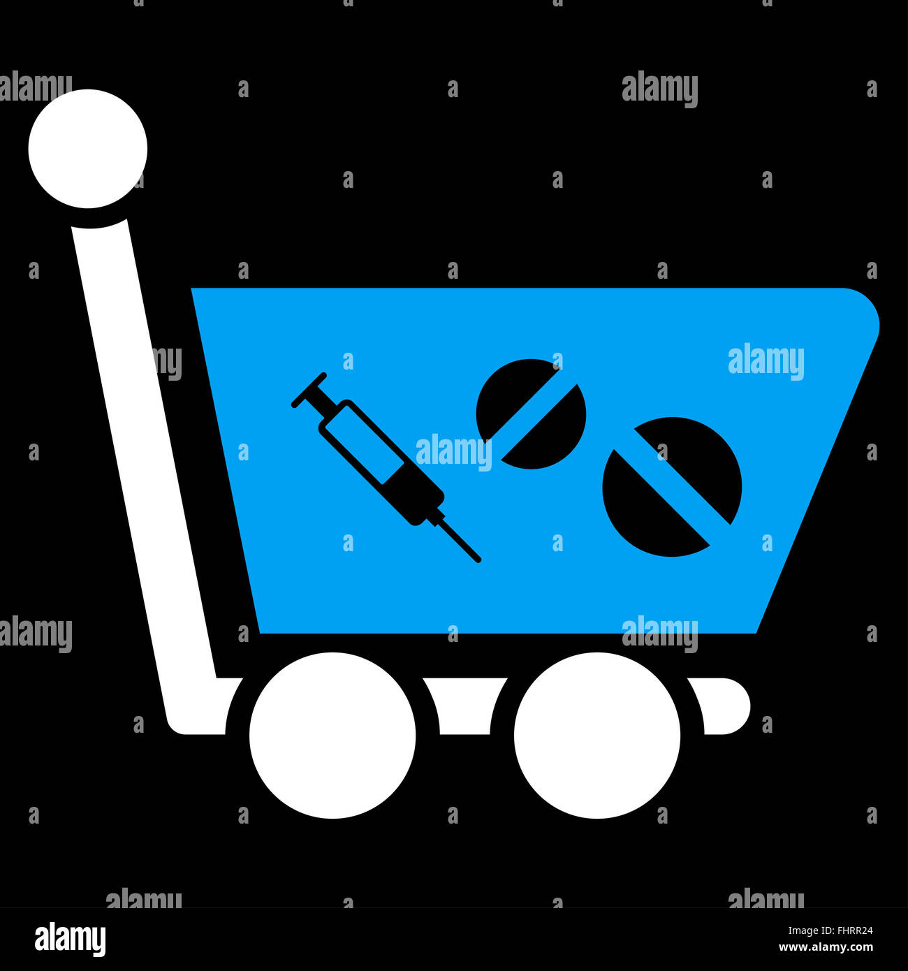 Medication Shopping Cart Icon Stock Photo - Alamy
