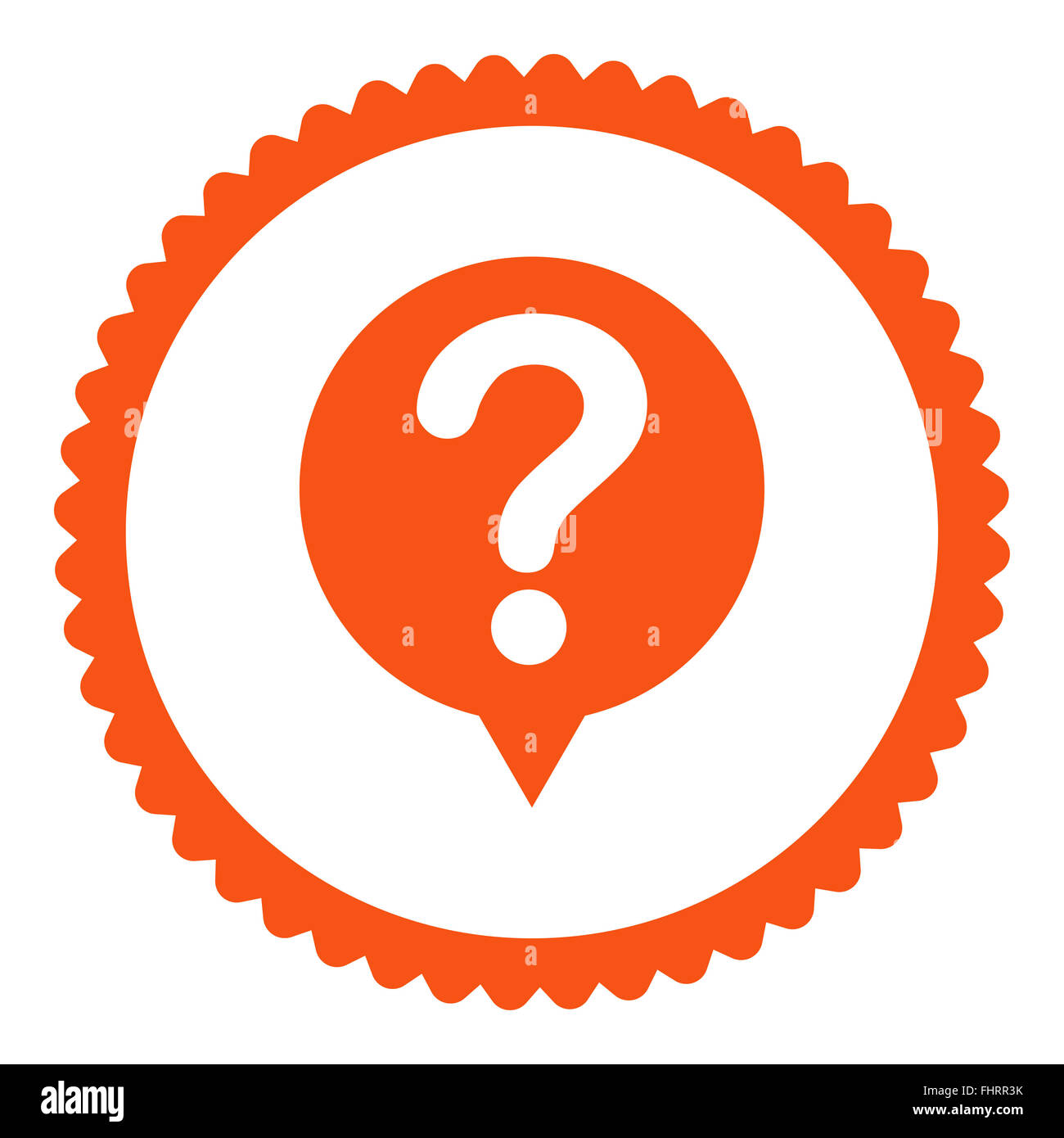 Status flat orange color round stamp icon Stock Photo - Alamy