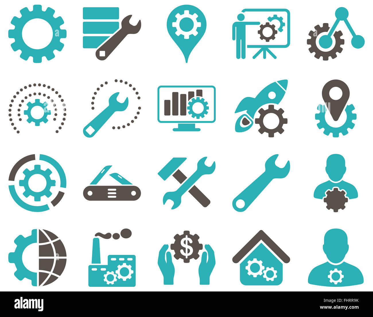 Settings and Tools Icons Stock Photo - Alamy