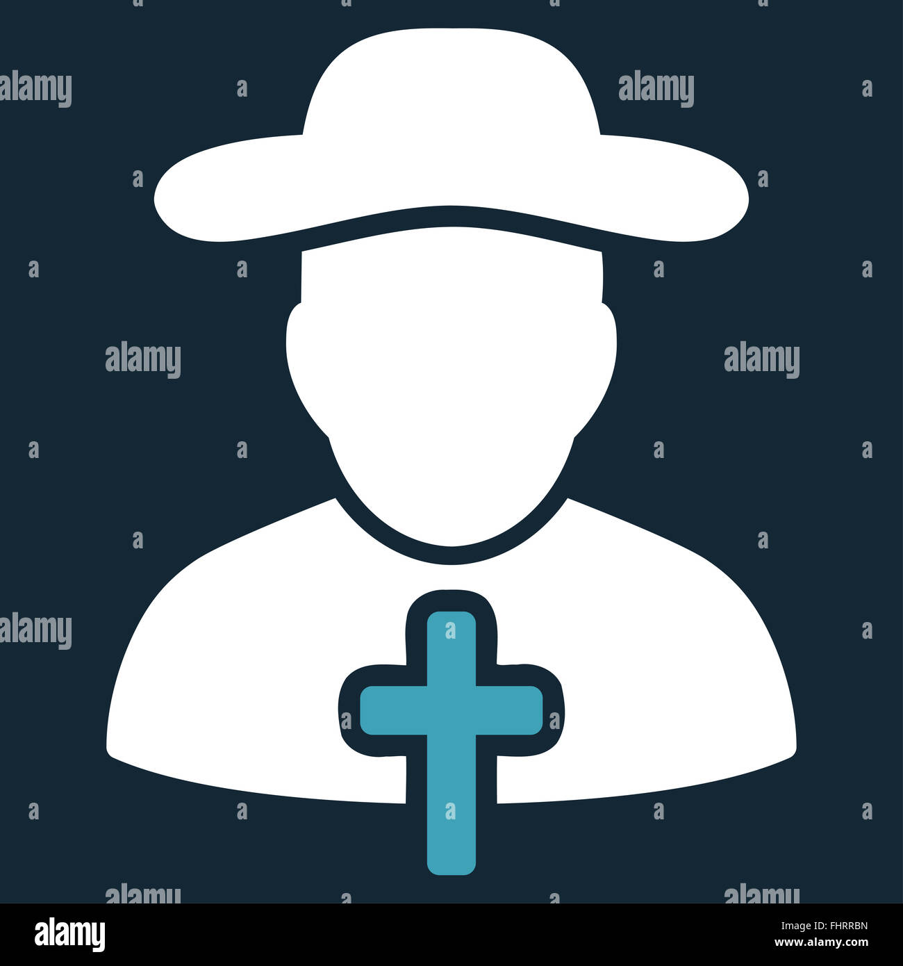 Cleric Flat Icon Stock Photo - Alamy