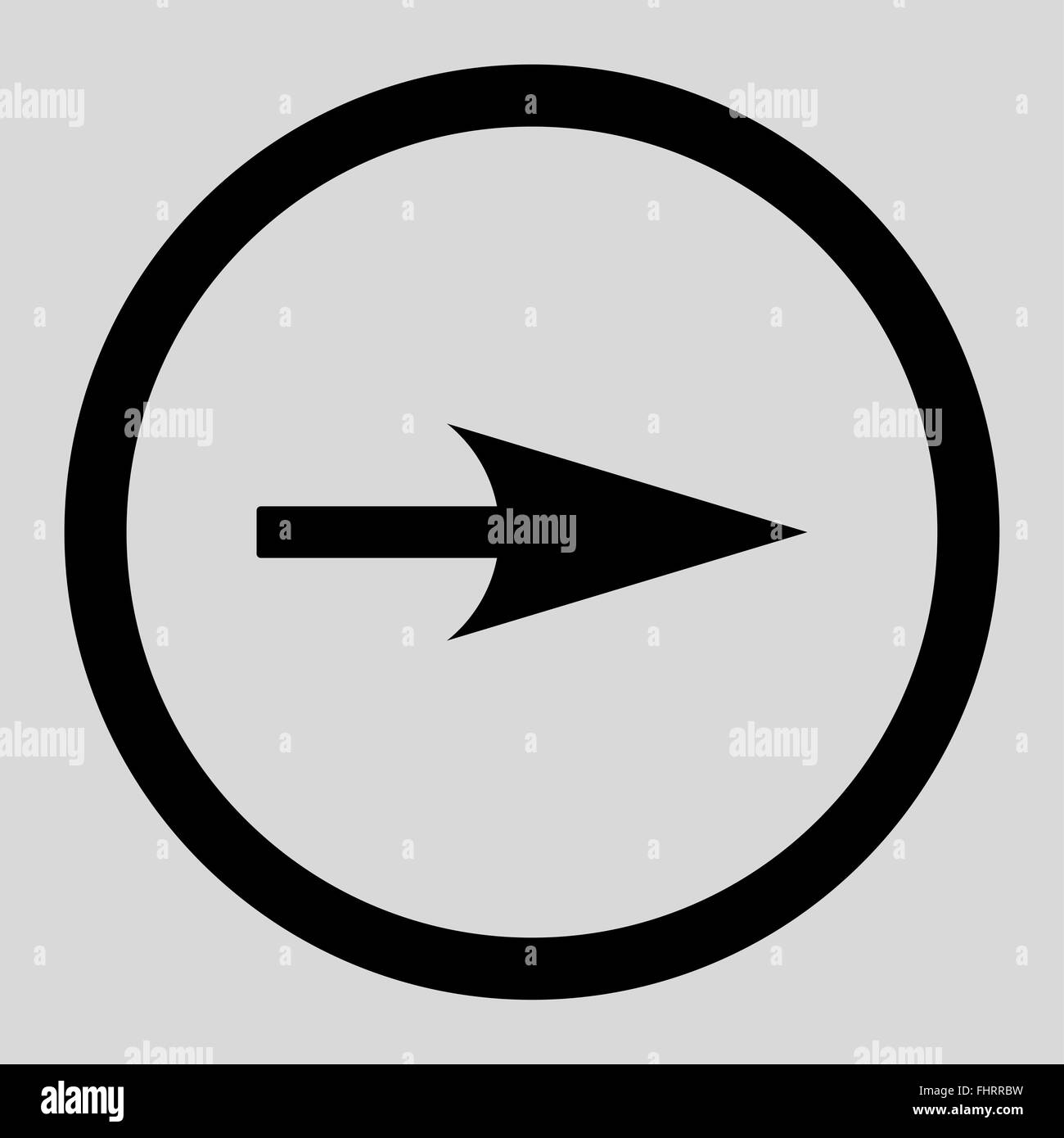 Arrow Axis X flat black color rounded vector icon Stock Photo - Alamy