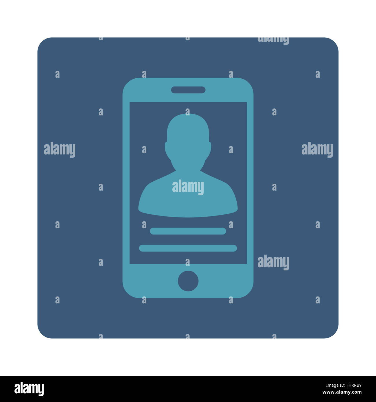 Mobile Account Icon Stock Photo - Alamy
