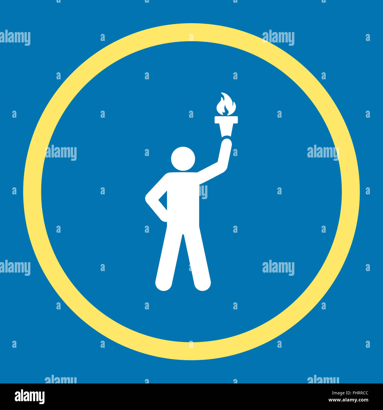 Freedom torch icon Stock Photo - Alamy