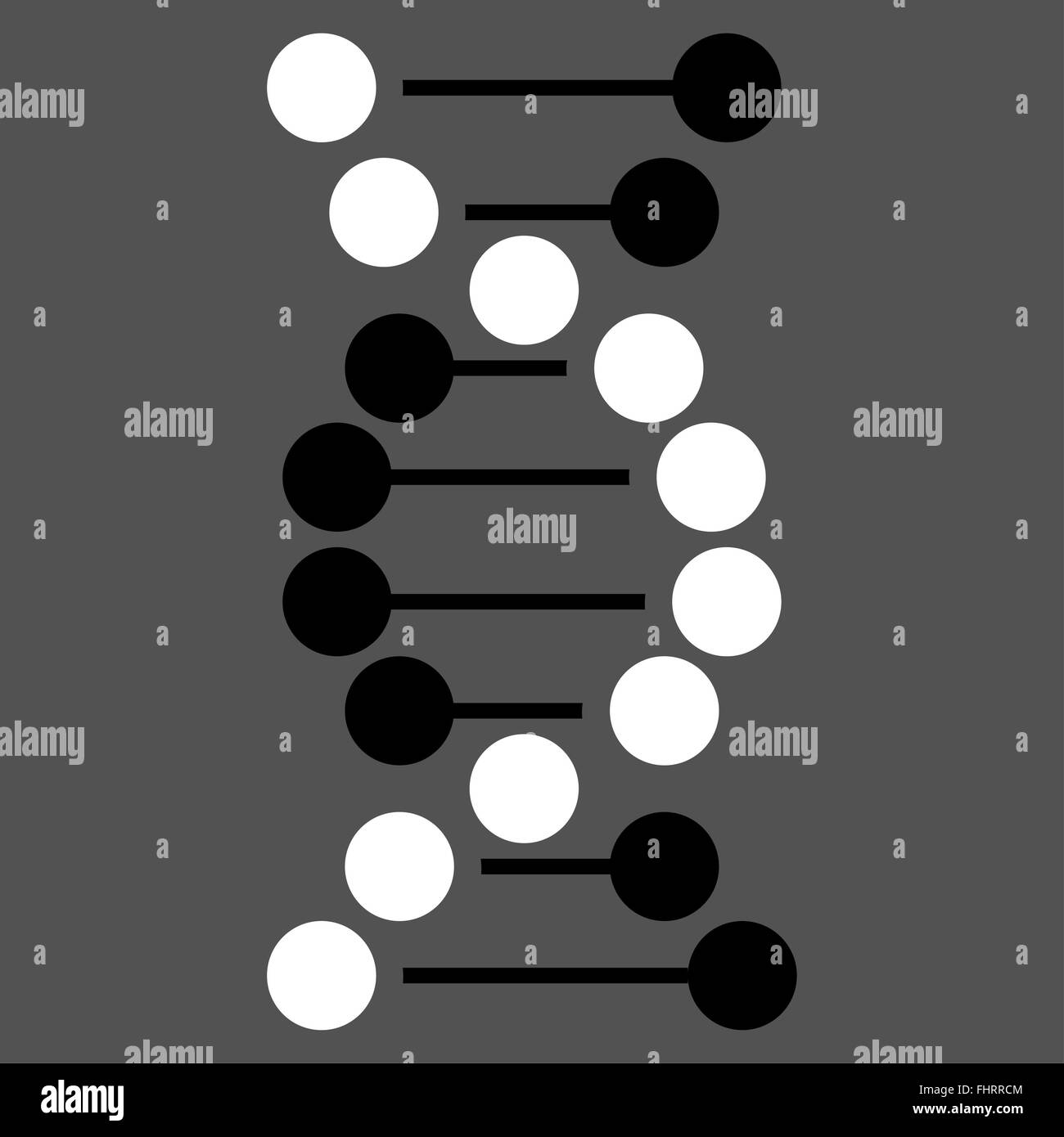 Dna gene structure diagram Black and White Stock Photos & Images - Alamy