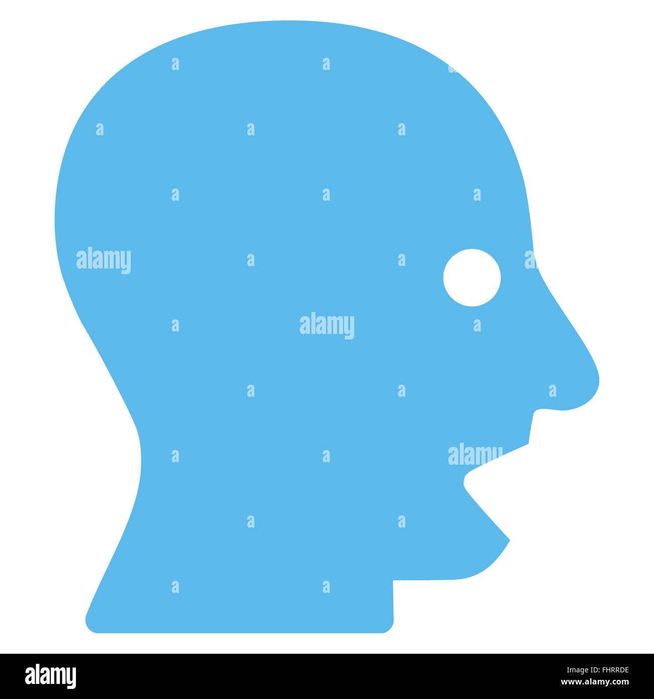 Shouting Head Icon Stock Photo - Alamy