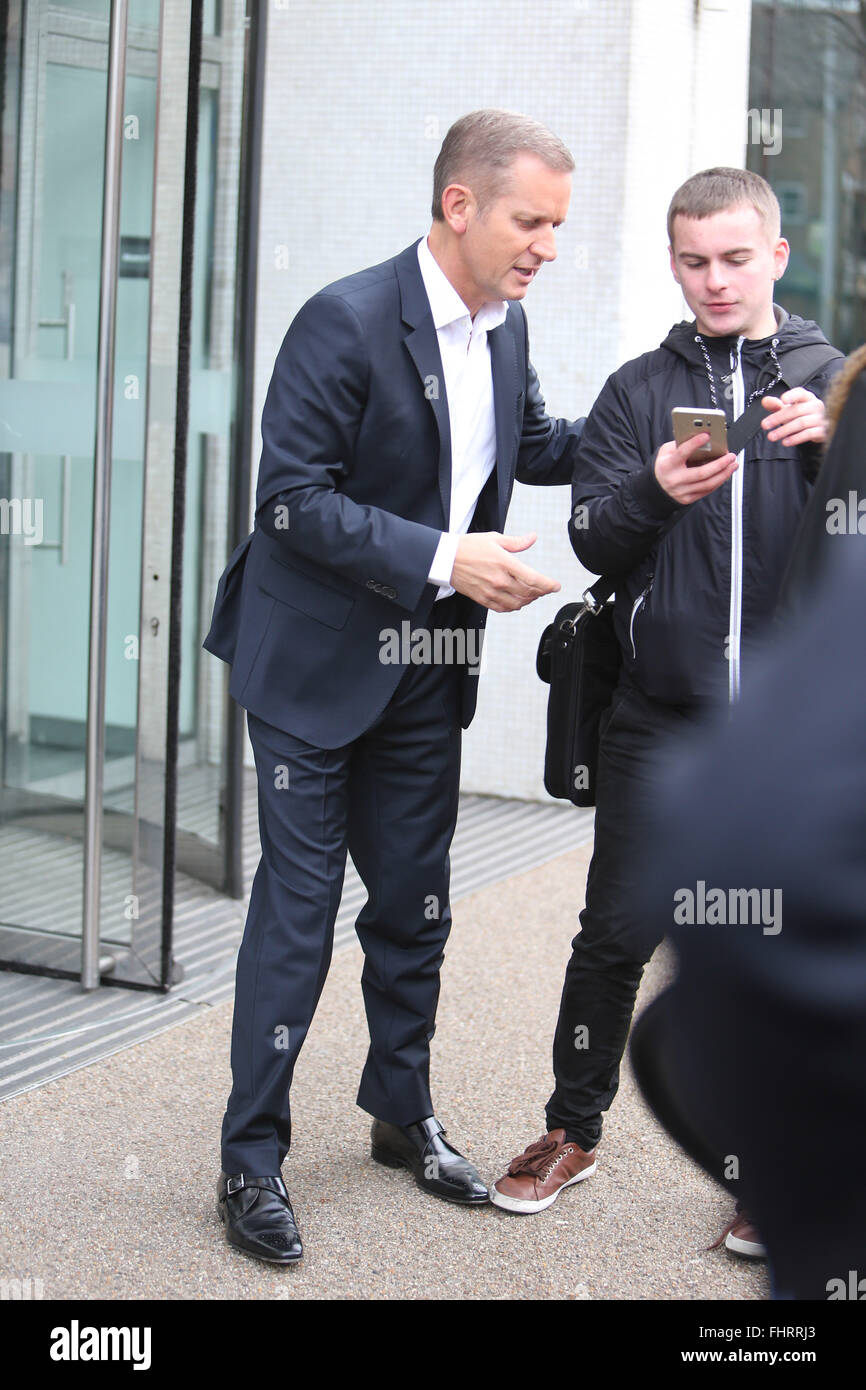 Jeremy Kyle outside ITV Studios Featuring: Jeremy Kyle Where: London ...