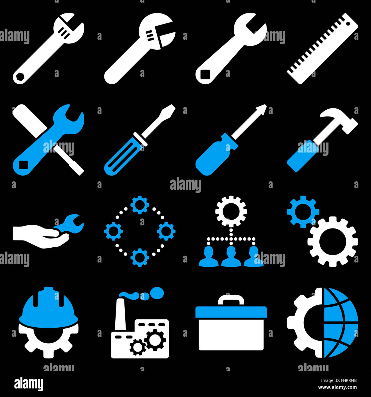Options and service tools icon set Stock Photo - Alamy
