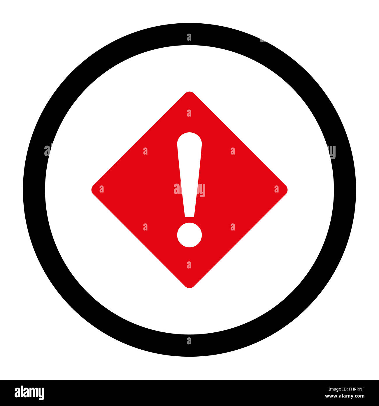 Error flat intensive red and black colors rounded vector icon Stock ...