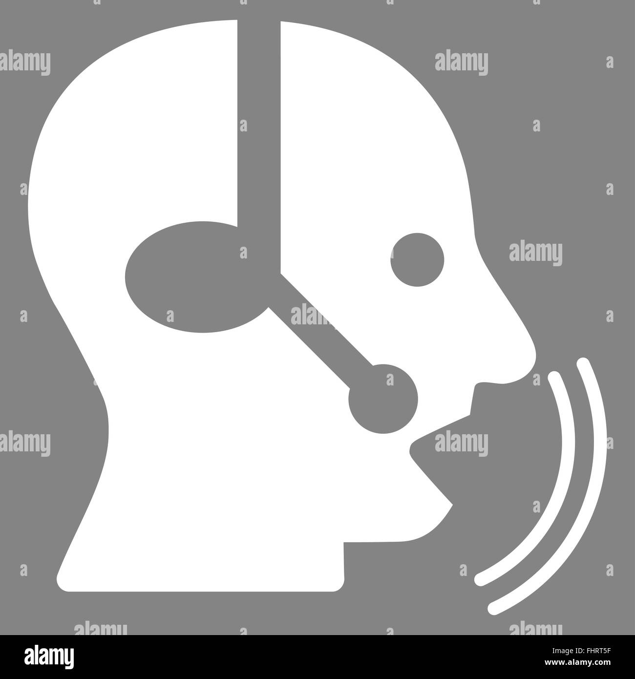 Operator Speech Icon Stock Photo - Alamy