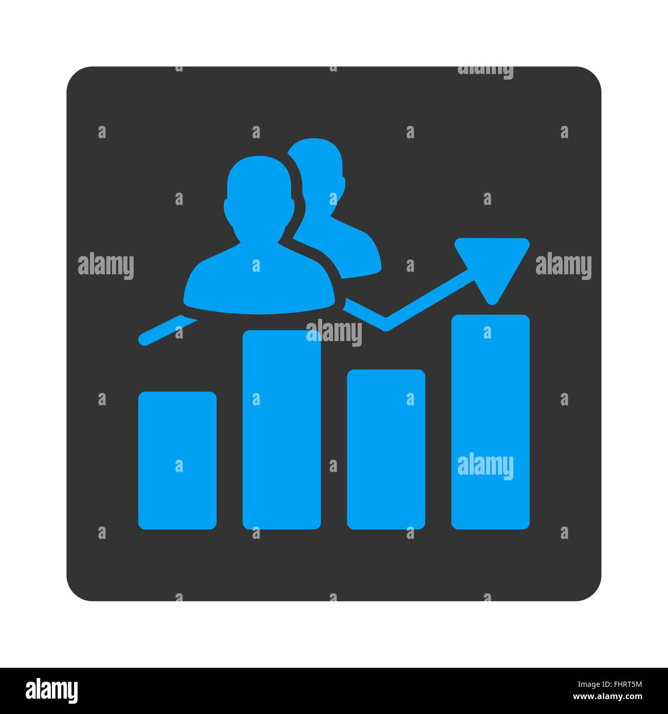 Audience Graph Icon Stock Photo - Alamy