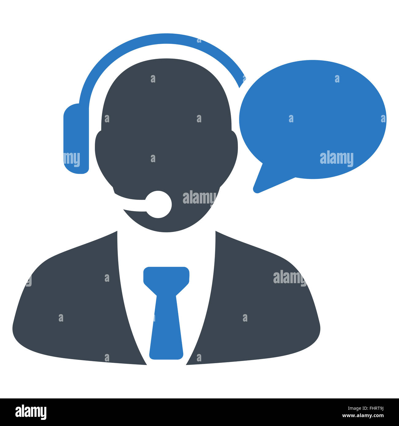 Support Manager Message Icon Stock Photo - Alamy