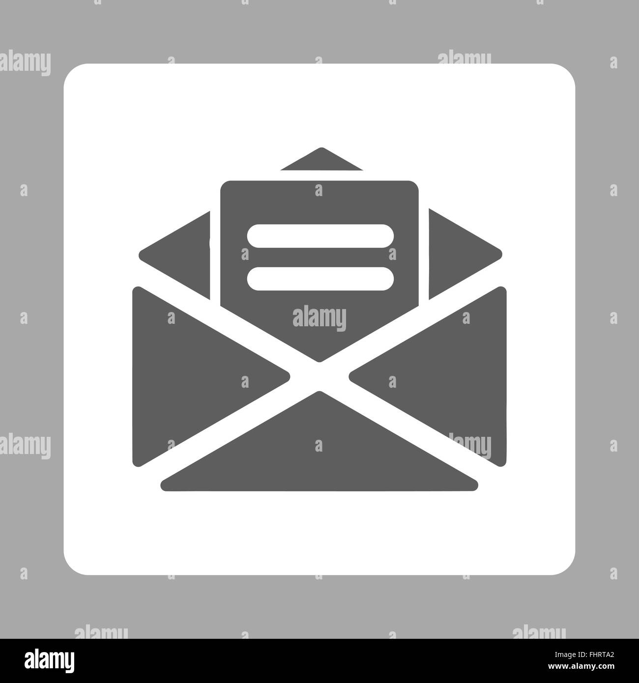 Open mail icon Stock Photo - Alamy