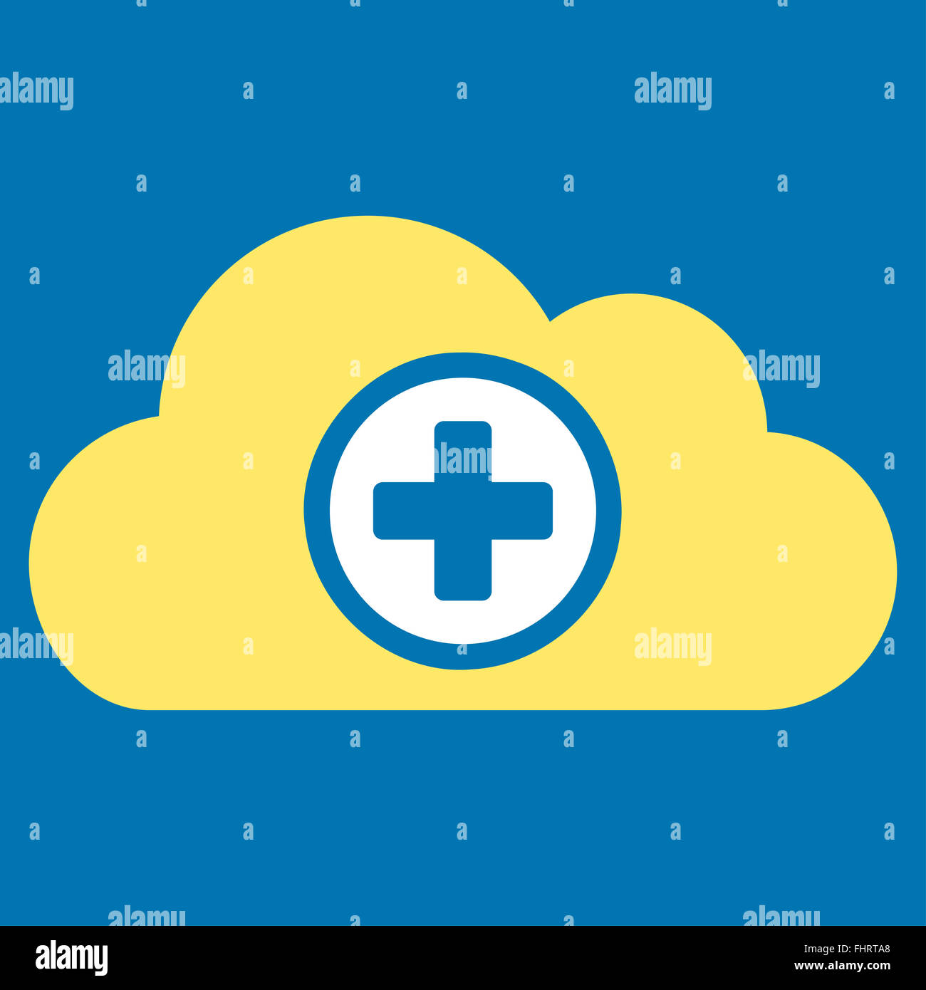 Health Care Cloud Icon Stock Photo - Alamy
