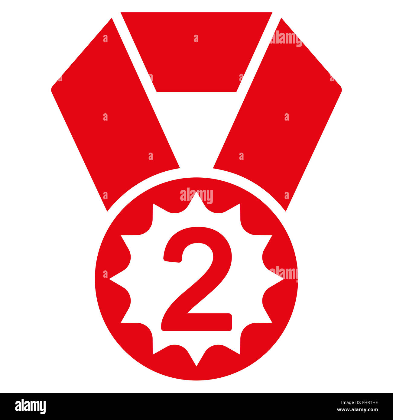 Second place icon from Competition amp; Success Bicolor Icon Set Stock ...