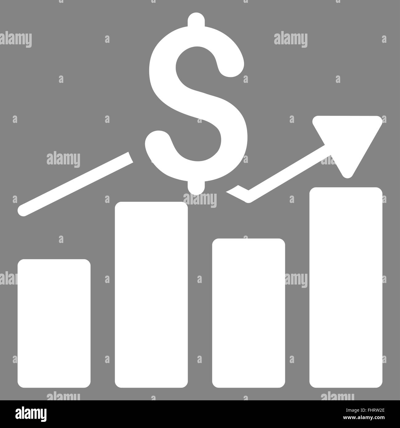 Sales Bar Chart Icon Stock Photo - Alamy