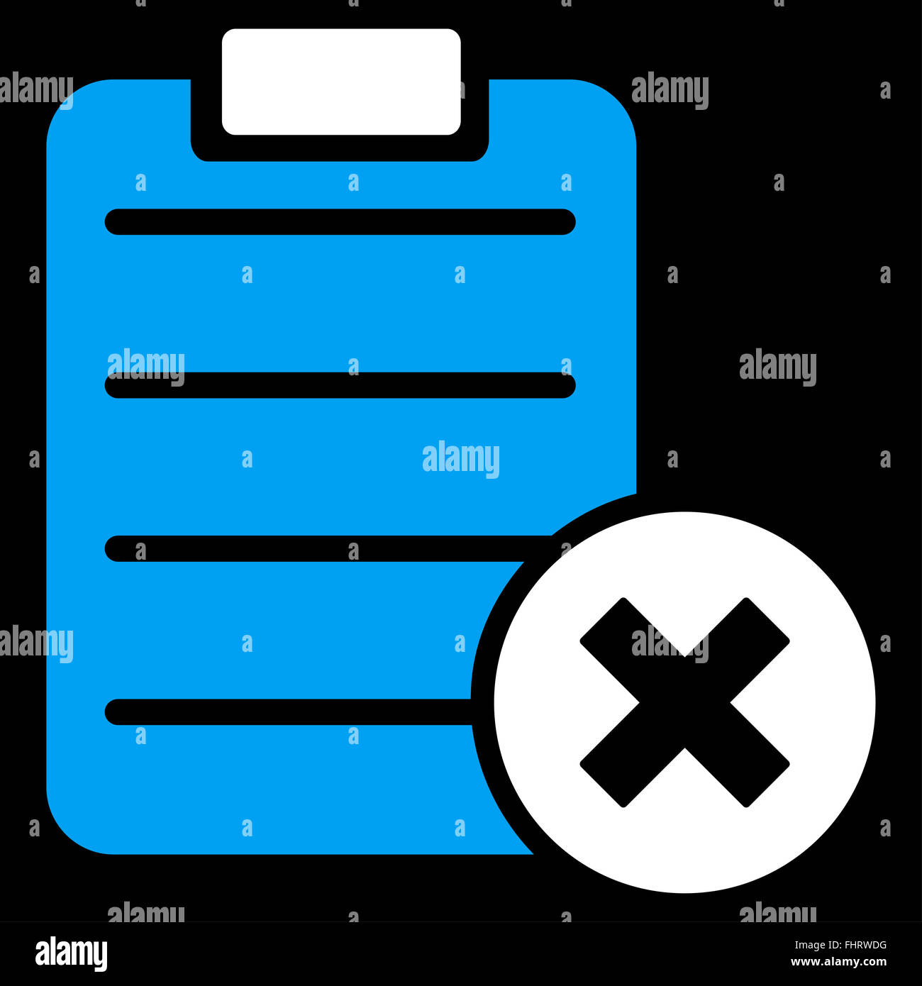 Reject Form Icon Stock Photo - Alamy