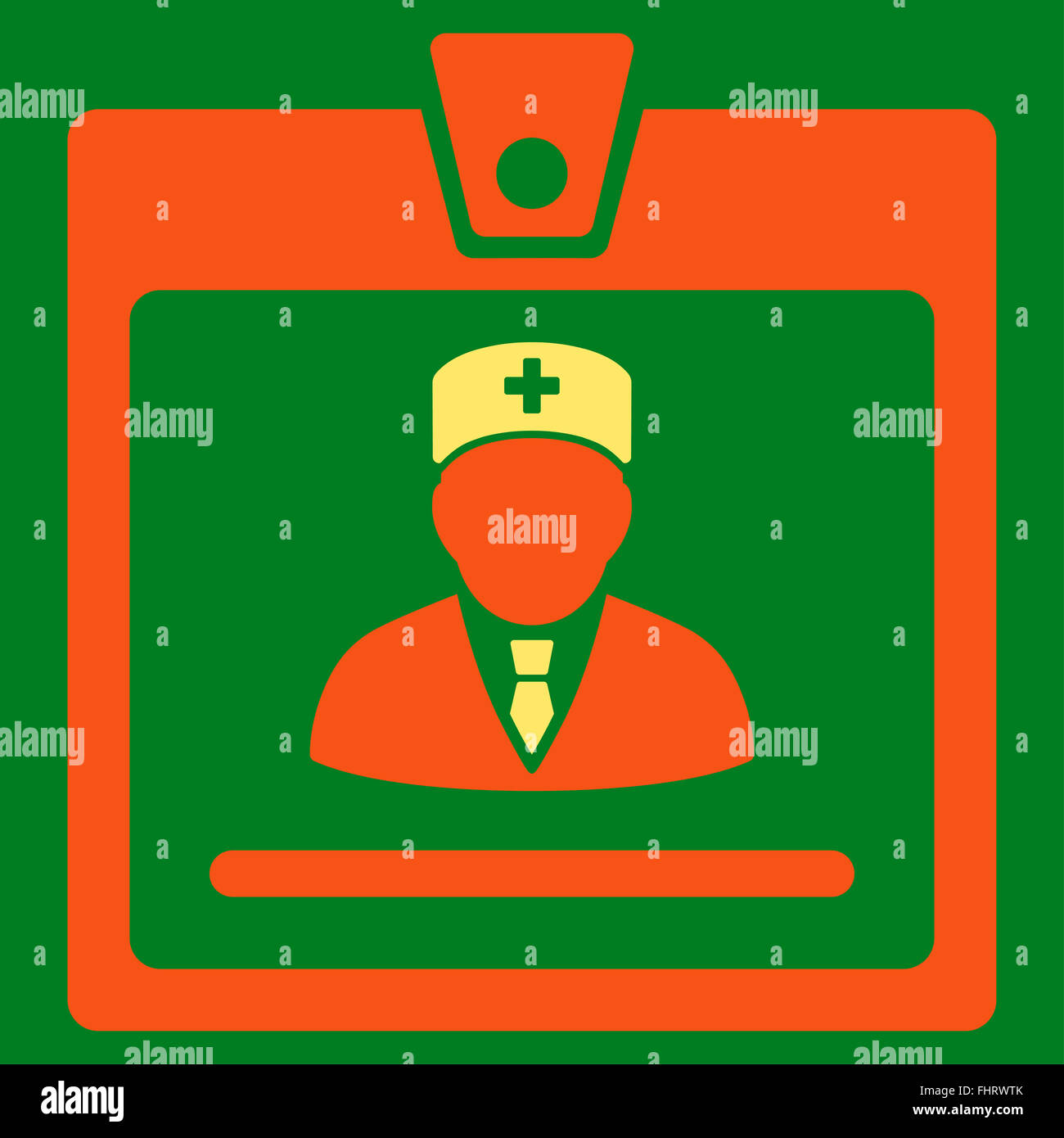 Doctor Badge Icon Stock Photo - Alamy