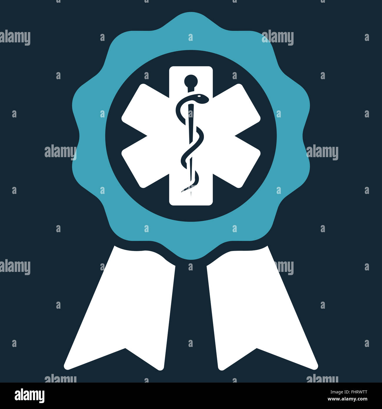 Medical Seal Icon Stock Photo - Alamy