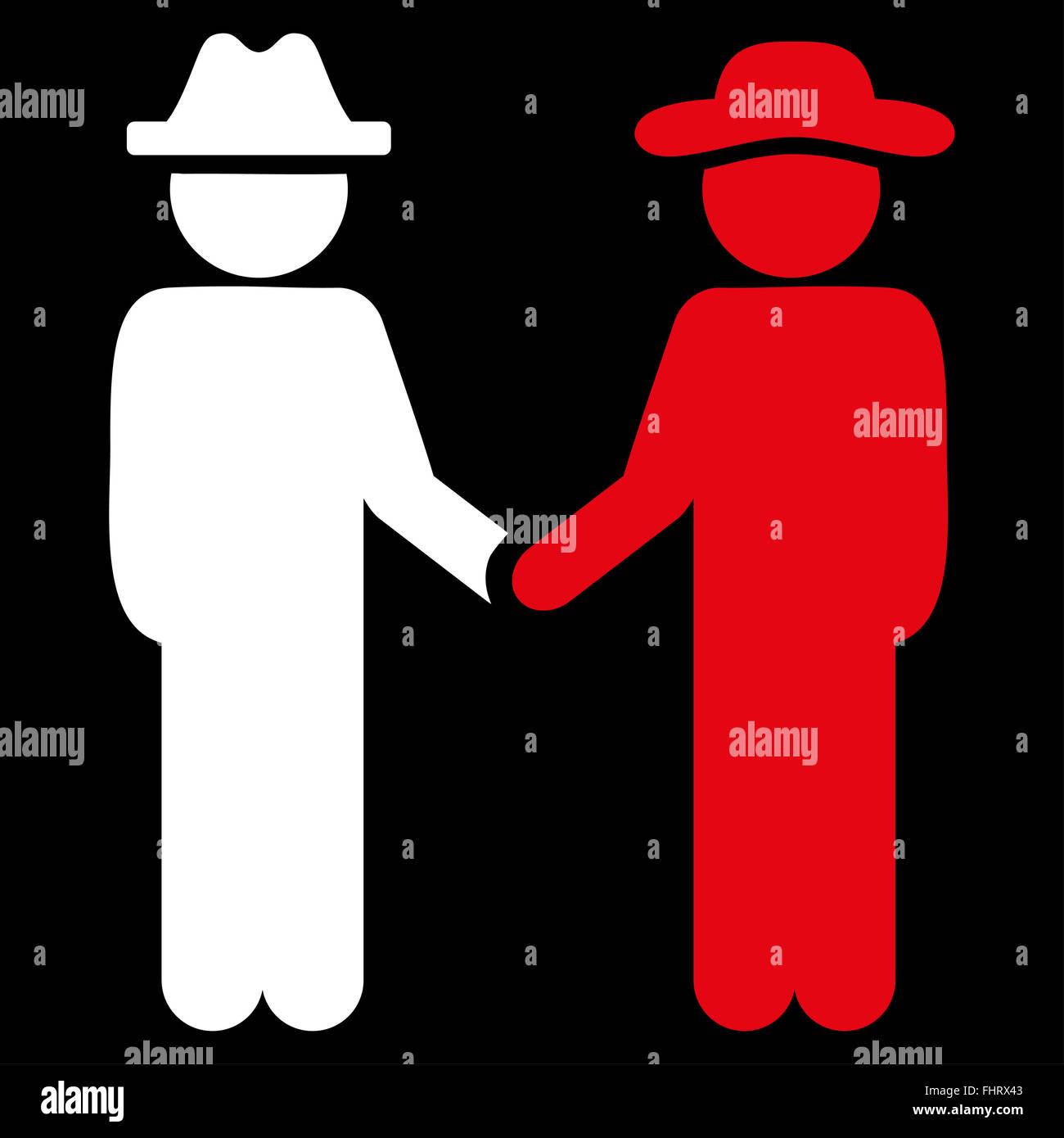 Fellow Handshake Icon Stock Photo - Alamy