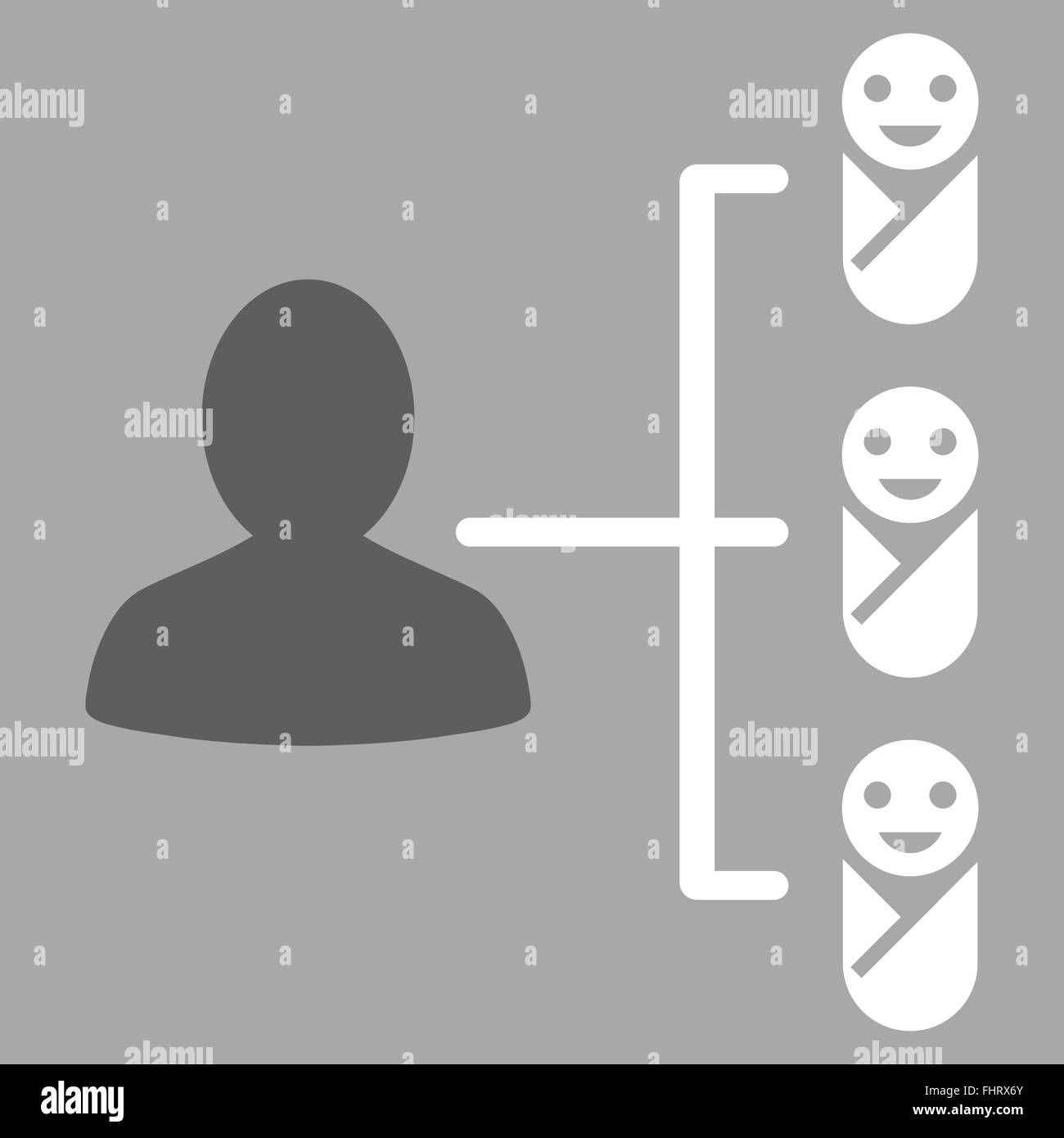 Children Links Vector Icon Stock Photo - Alamy