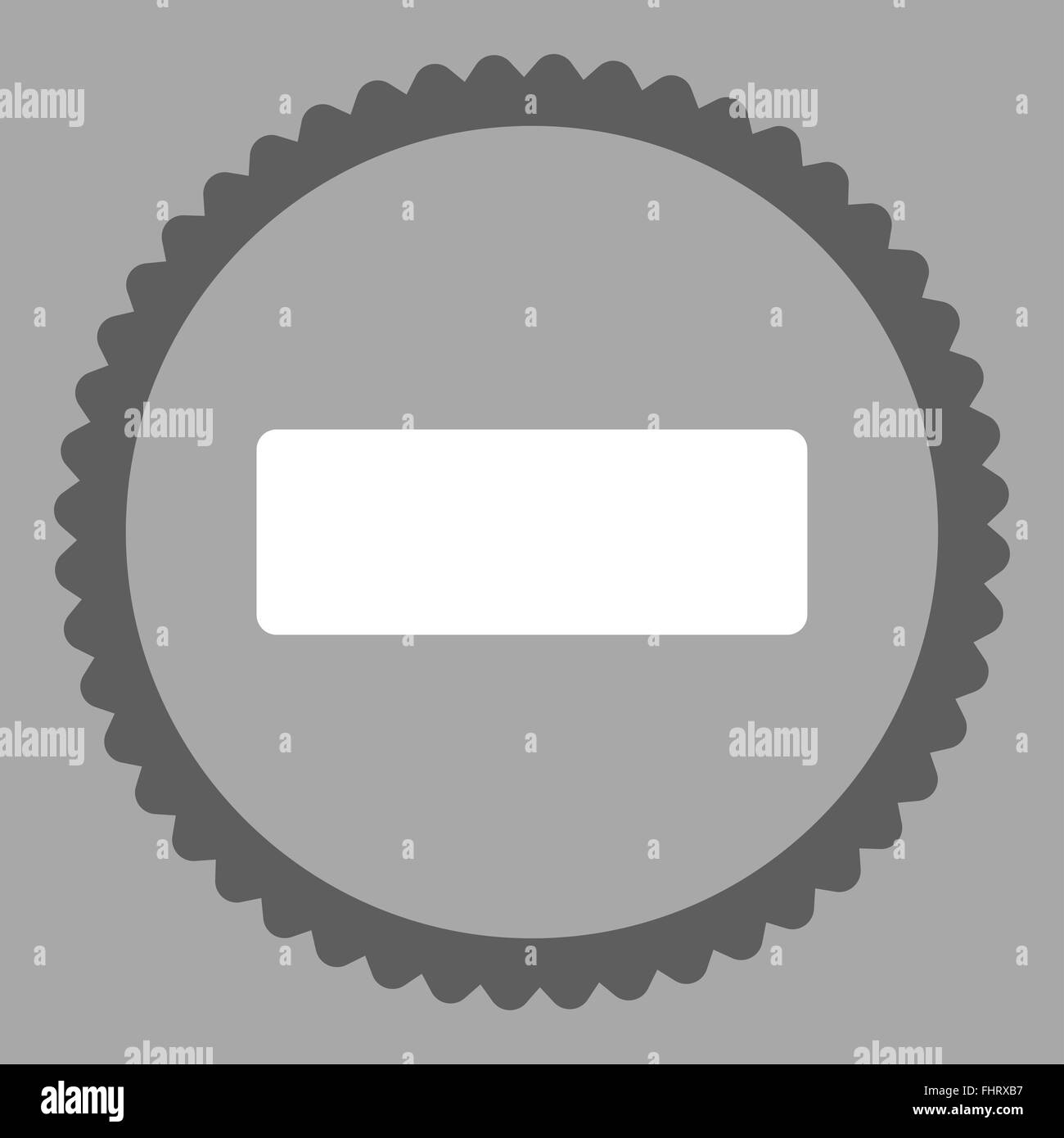 Minus flat dark gray and white colors round stamp icon Stock Photo - Alamy