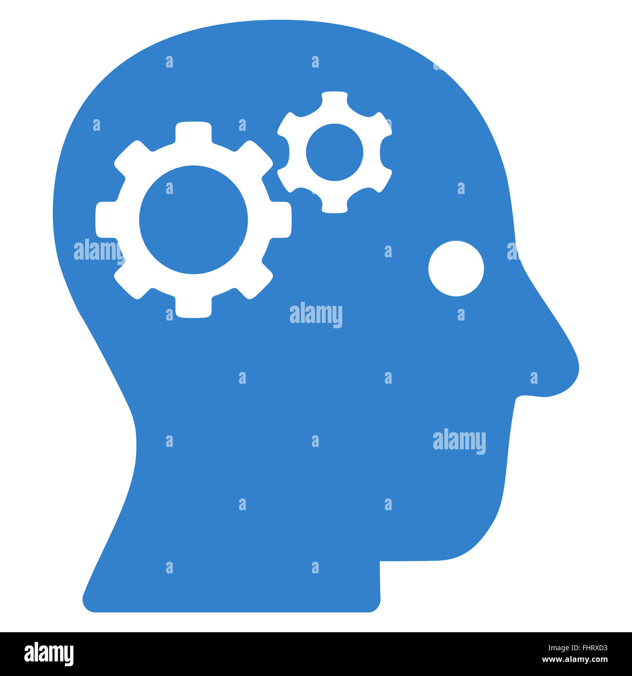 Intellect Flat Icon Stock Photo - Alamy