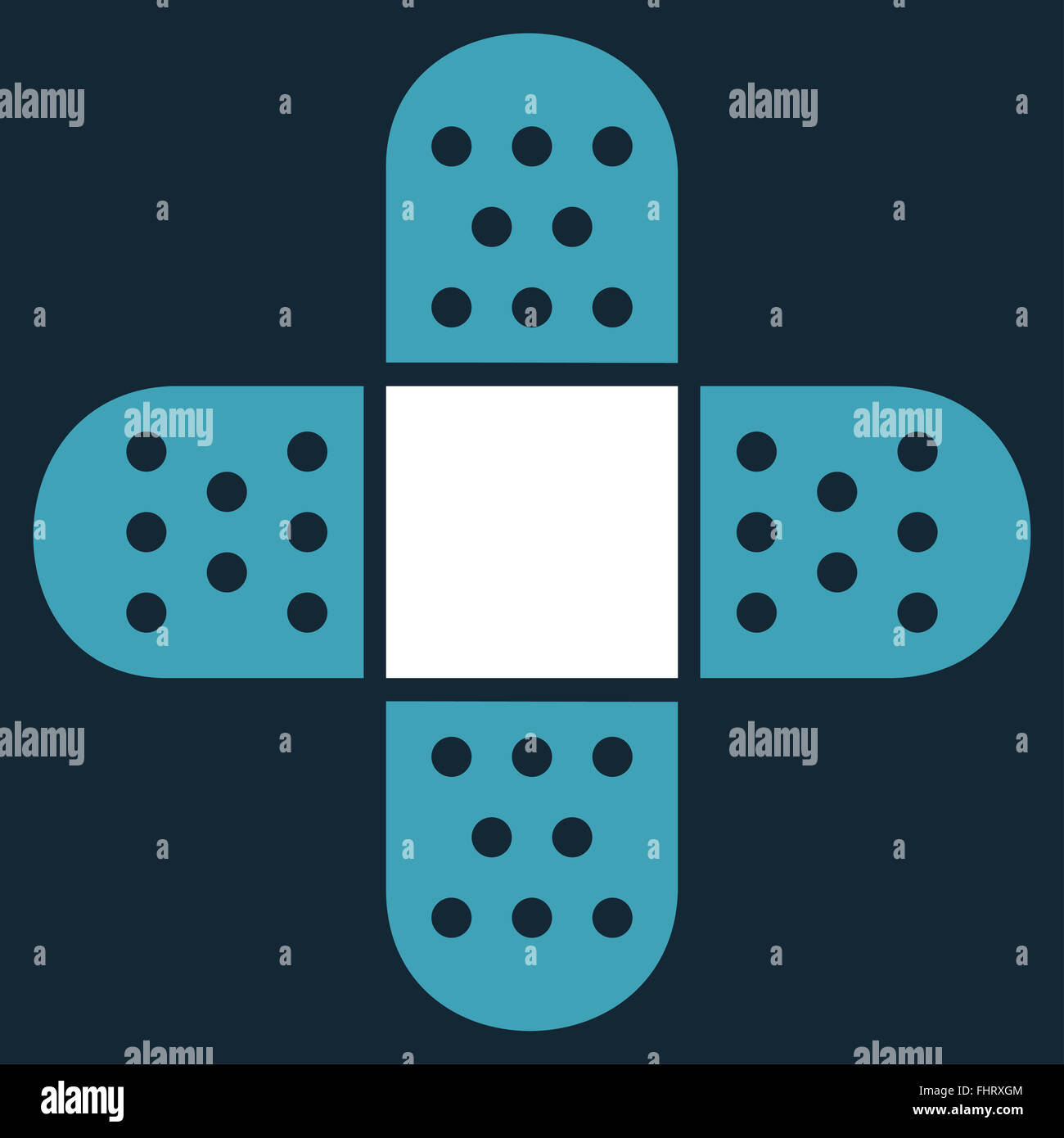 Plaster Flat Icon Stock Photo - Alamy