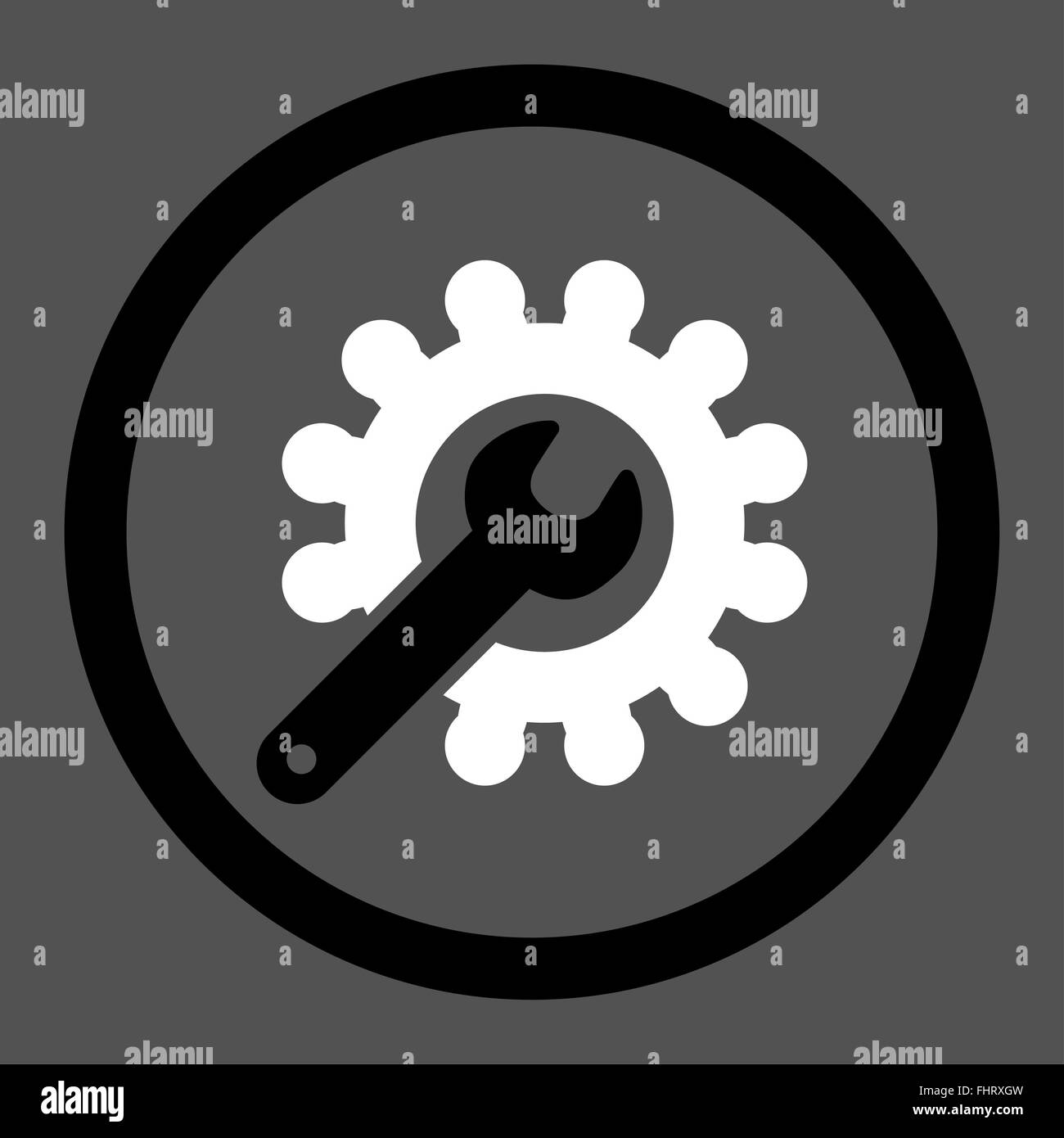 Customization flat black and white colors rounded vector icon Stock ...
