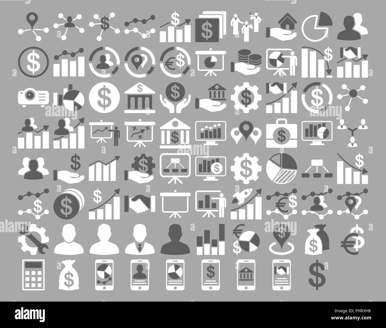 Business Icon Set Stock Photo - Alamy
